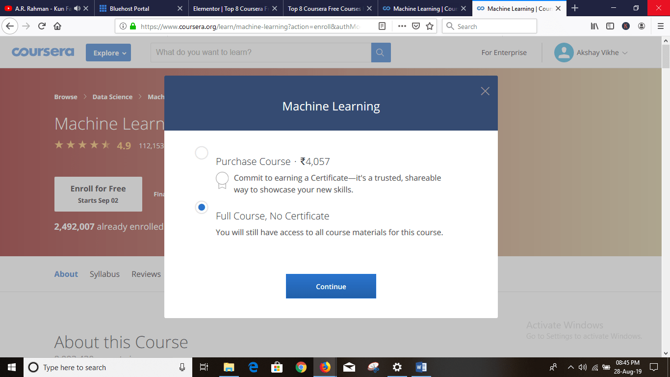 Top 8 Coursera Free Courses Handpicked just for you 2021